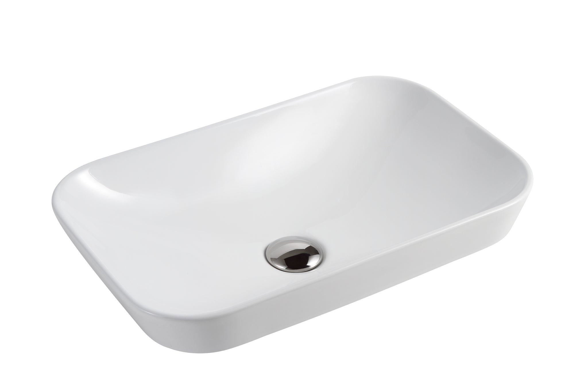 Luna 535 Semi Inset Basin Gloss White